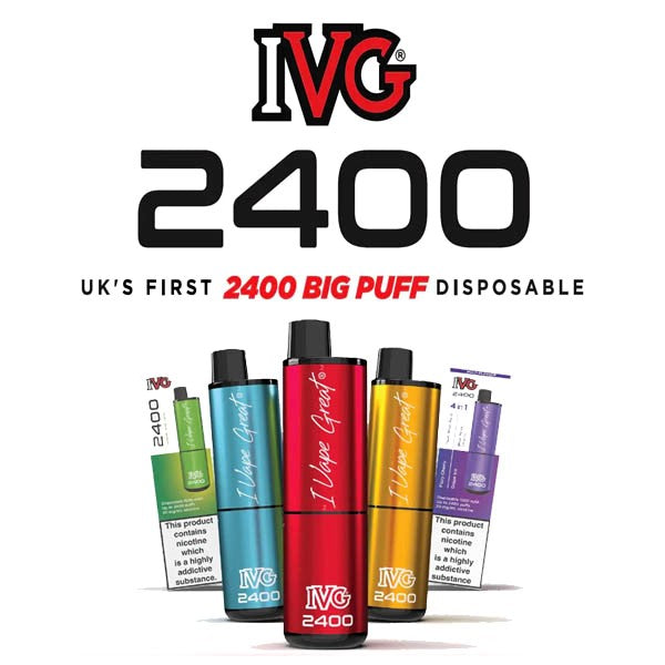 IVG 2400 DISPOSABLE VAPES | Simply Eliquid