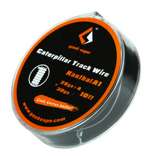 GeekVape SS Caterpillar Track Wire, Kanthal A1 28GAx4+30GA 10ft