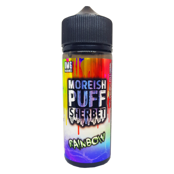 Moreish Puff Sherbet E liquid - Rainbow 100ml Simply Eliquid