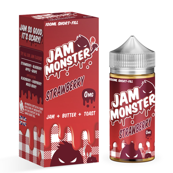Jam Monster E Liquid - Strawberry